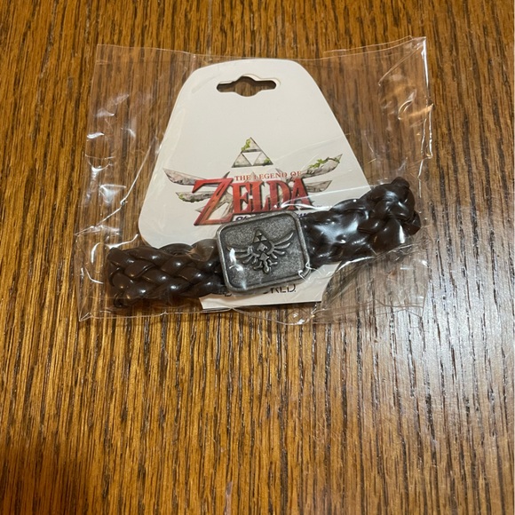 Nintendo | Jewelry | Rare Braided Leather Nintendo 25 Bracelet Legend ...